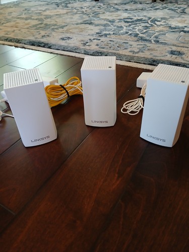 Linksys Velop WHW01 Mesh WIFI System Node Extenders + AC Adapters: 3 ...