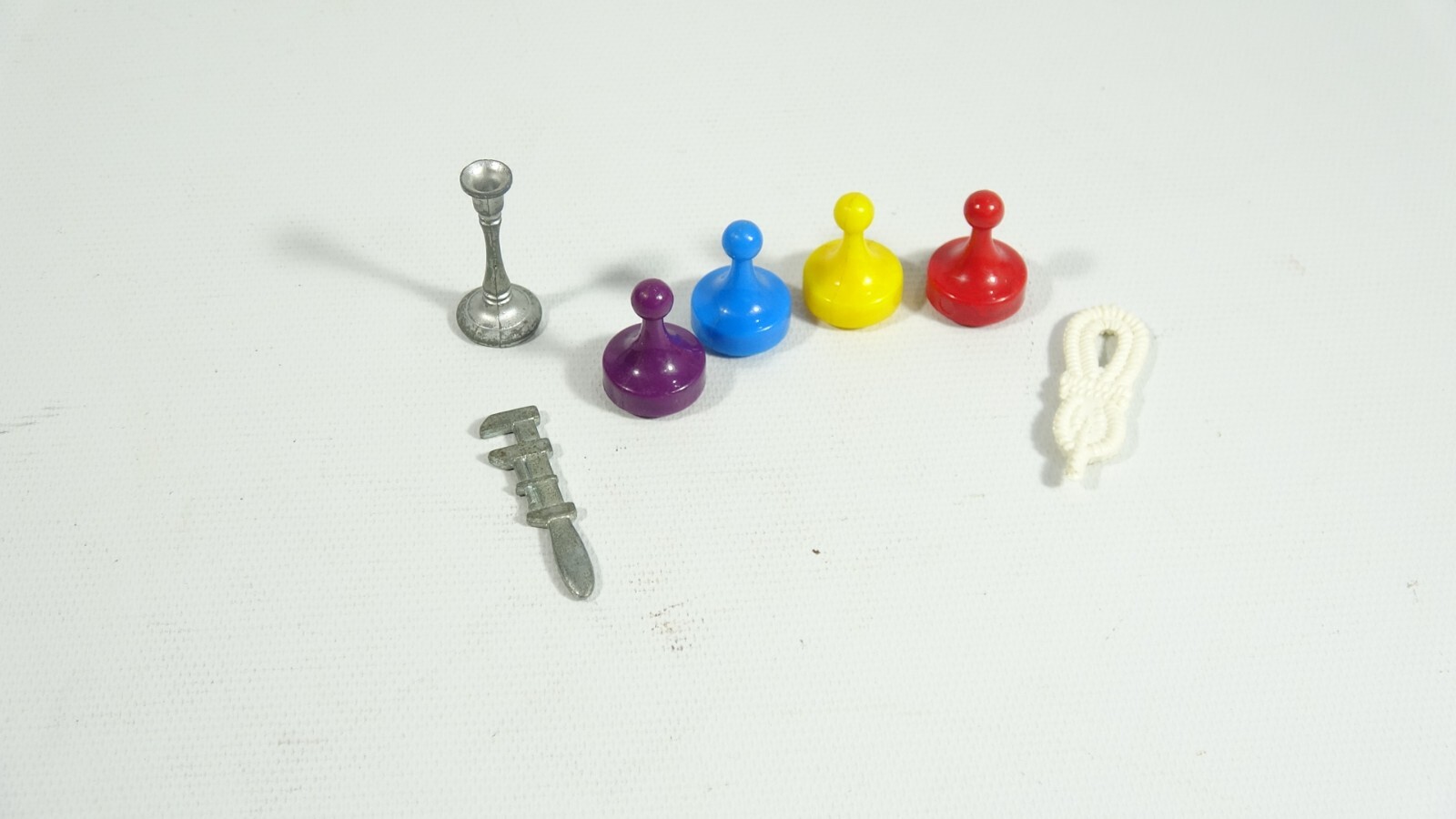 1972 Clue Game Tokens & Weapons - 4 Tokens - Candlestick - Wrench ...