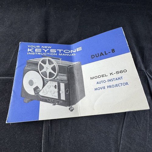 Keystone Model K-560 Dual 8 Movie Projector Instruction Manual Only | eBay