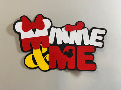Disney Minnie And Me Scrapbooking Layered Die Cut embellishment | eBay