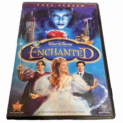Enchanted (DVD, 2007) Amy Adams, Patrick Dempsey, Idina Mendel, Susan ...