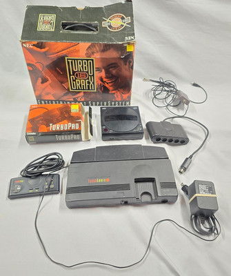 NEC TurboGrafx-16 Console Controller Cables box CD Turbopad | eBay