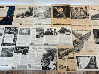 Association Of American Railroads 25 Magazine Print Ads 1937 - 1956 ...