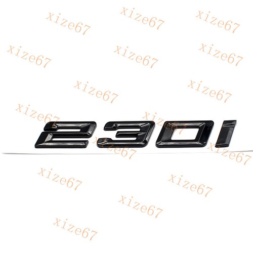 Gloss Black " 230 i " Number Trunk Letters Emblem Badge Sticker for 2 ...