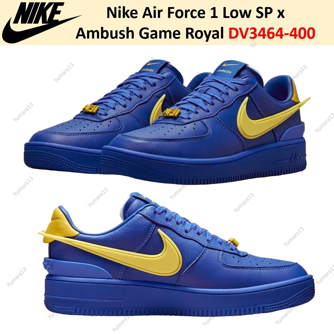 Nike Air Force 1 Low SP x Ambush Game Royal DV3464-400 Men's Nike Air Force 1 Low SP x Ambush Game Royal DV3464-400 Men's
