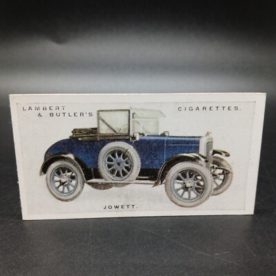 1926 Lambert Butler Antique Classic Motor Cars #28 Jowett Tobacco ...
