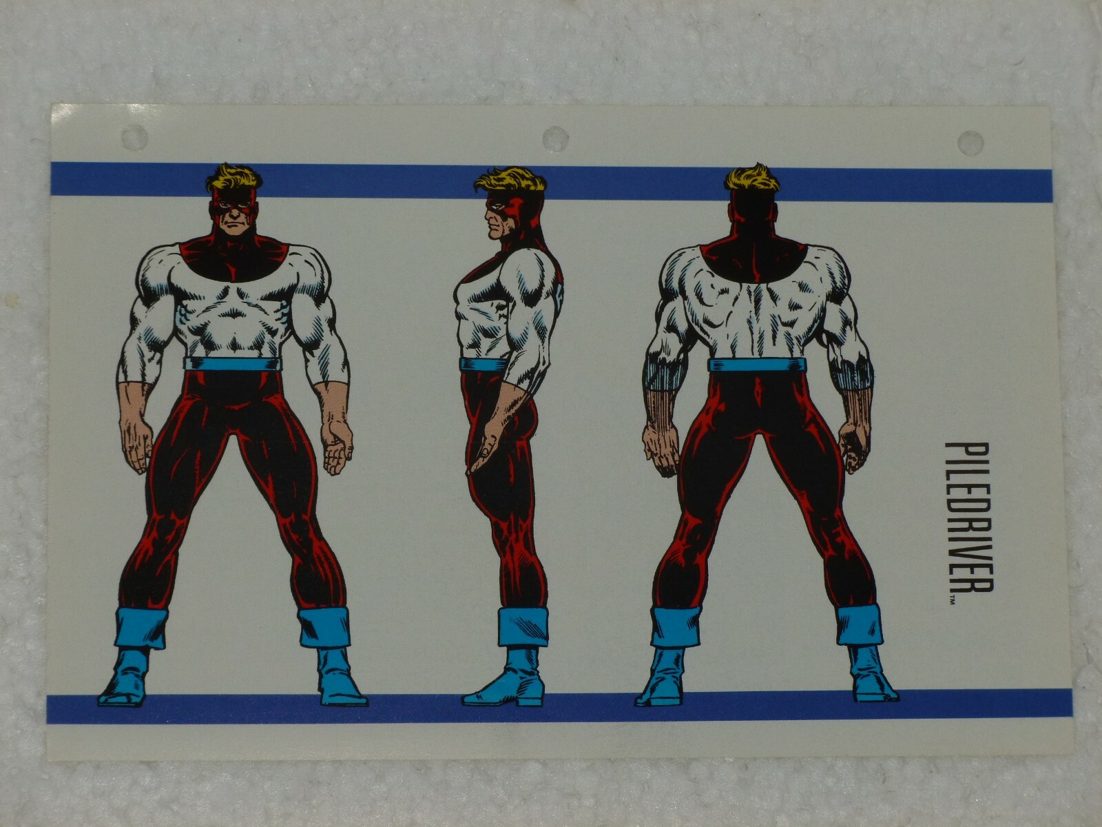 PILEDRIVER - Character Info - MARVEL BIO SHEET Heroes Villains RARE ...
