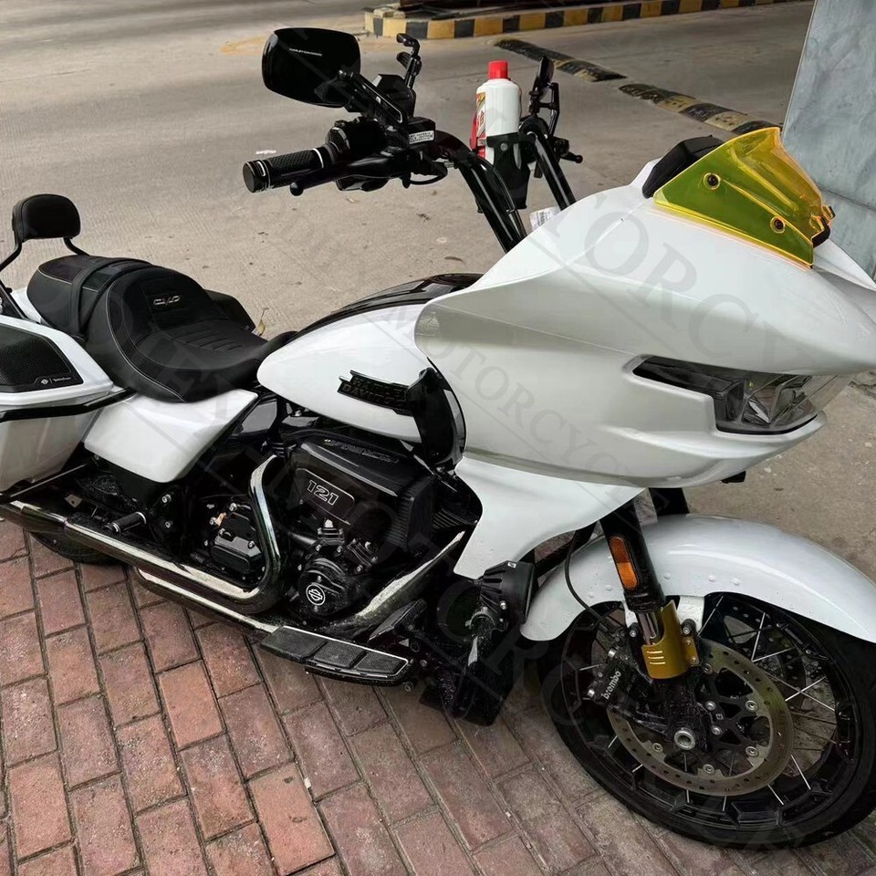 2023-2025 Vivid Black Side Fairings Spoiler Support For CVO Road Glide ...