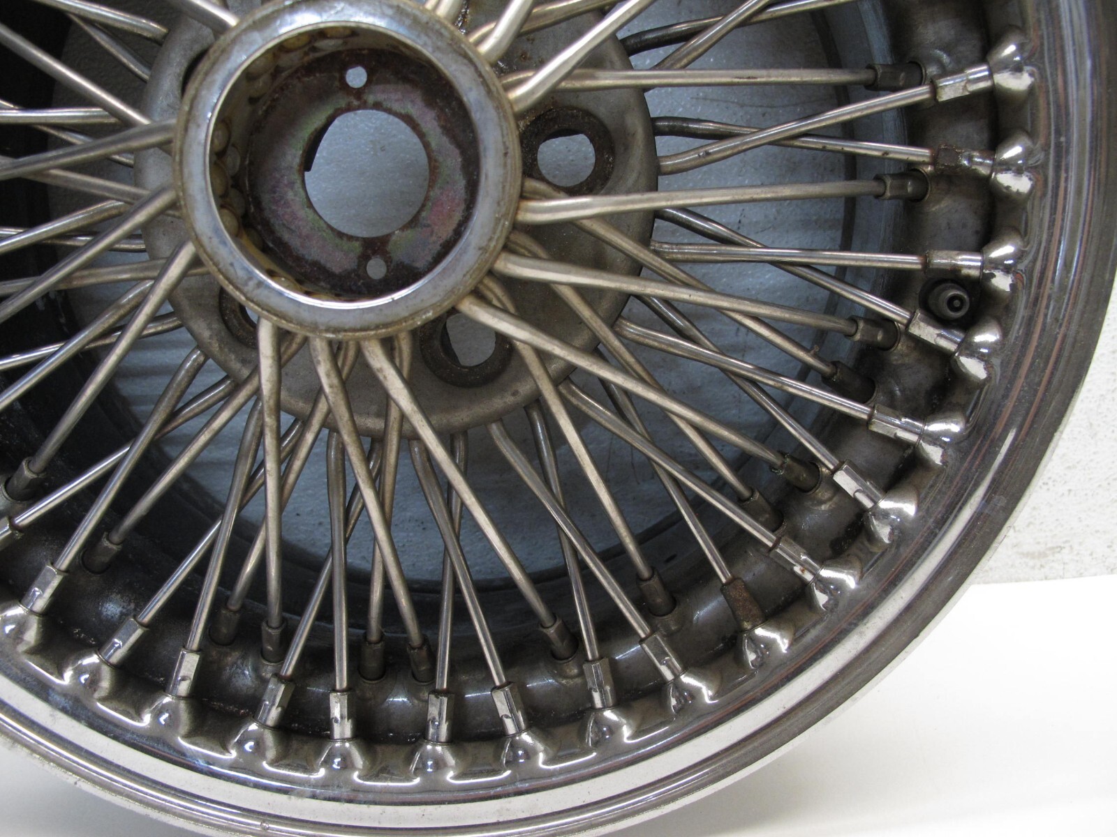 15” 15X7 FWD Dayton Wire Wheel Rim Cadillac Caddy Chrome Spokes 5x115 ...