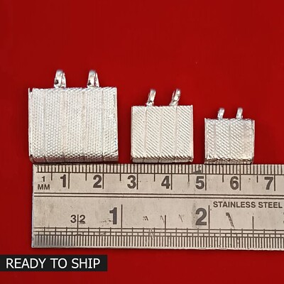 Pure Silver Taweez, Prayer Box Pendant, Evil Eye Protection for Unisex ...