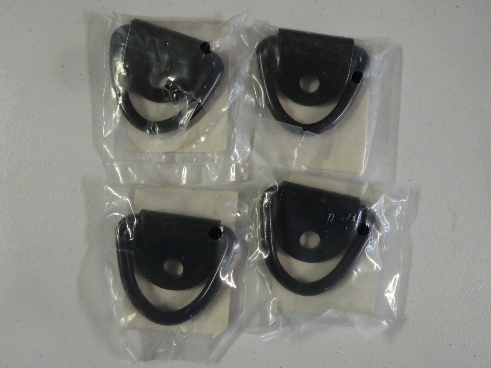 Set of 4 D-Rings - Rope Ring w/mounting bracket 1/4" 800 lb NEW BUYER ...