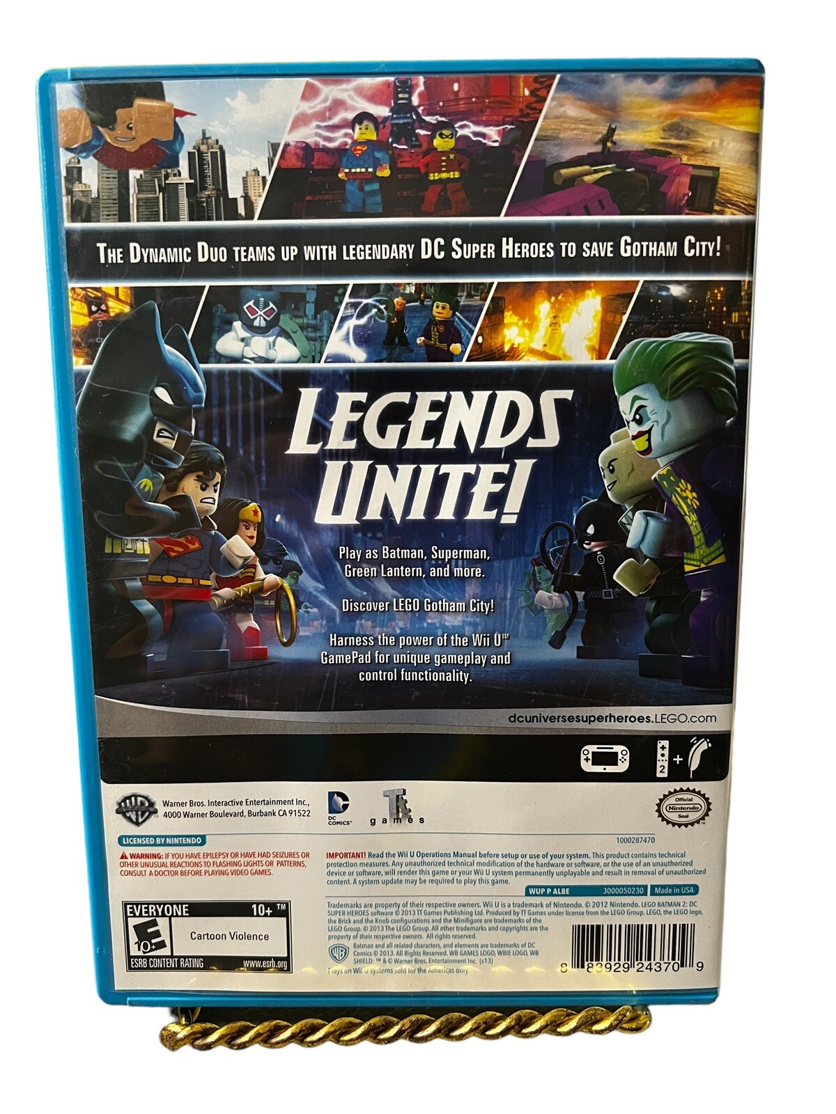 LEGO Batman 2: DC Super Heroes (Nintendo Wii U, 2013) Disc And Case No ...