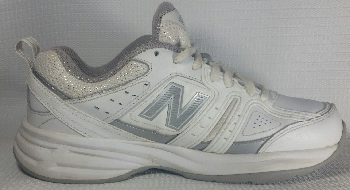 NEW BALANCE 409 Women 9 M Running Sneakers Shoe Athletic White Gray ...