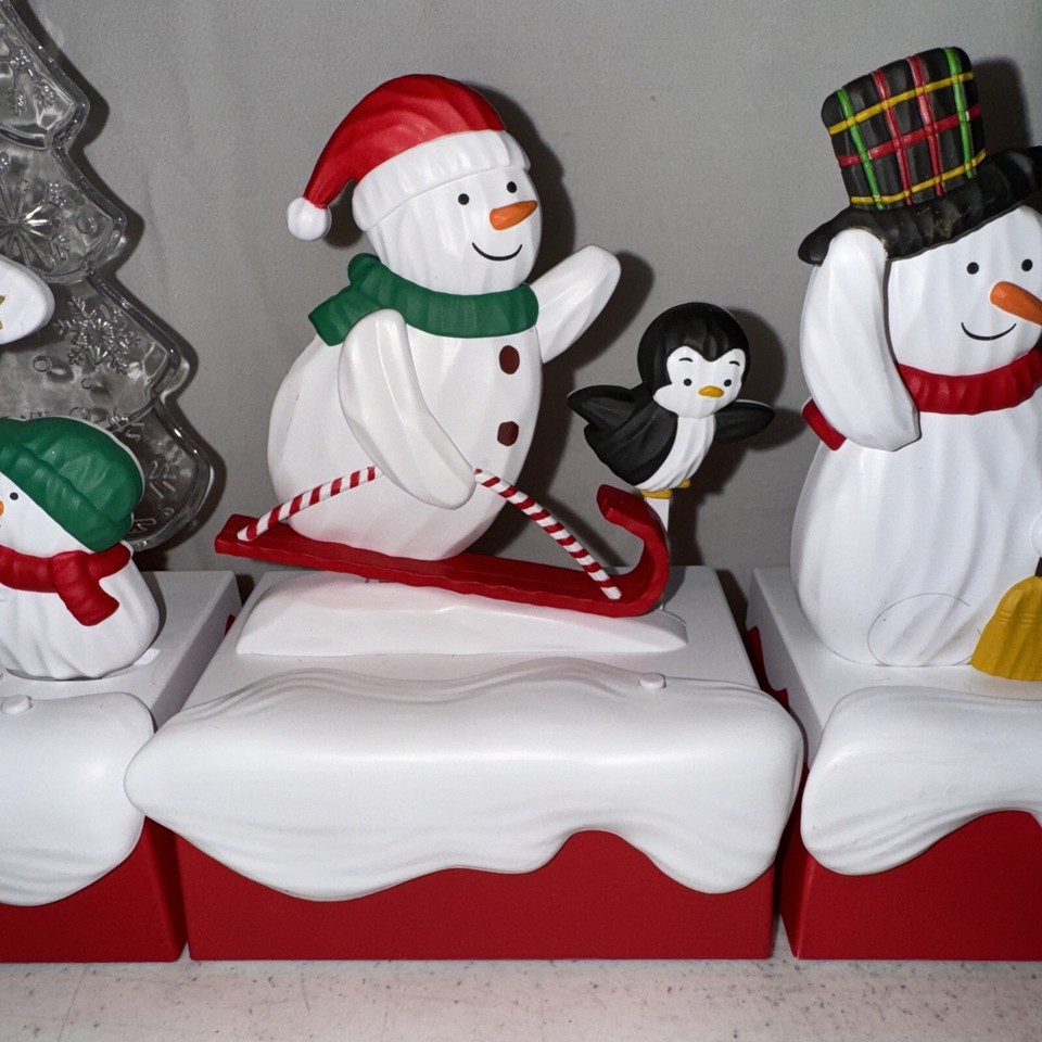 Hallmark 2018 SNOW MANY MEMORIES Snowman Band Set/5 w/ Music & Motion ...