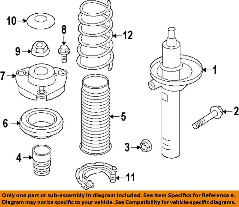 AUDI OEM 15-18 A3 Front Suspension-Strut Mount Bolt N10127707 | eBay