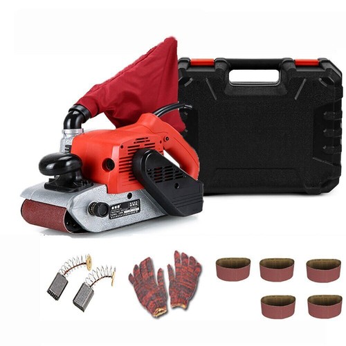 4" 1800w Aluminium Body Belt Sander Portable Sanding Polishing Machine ...