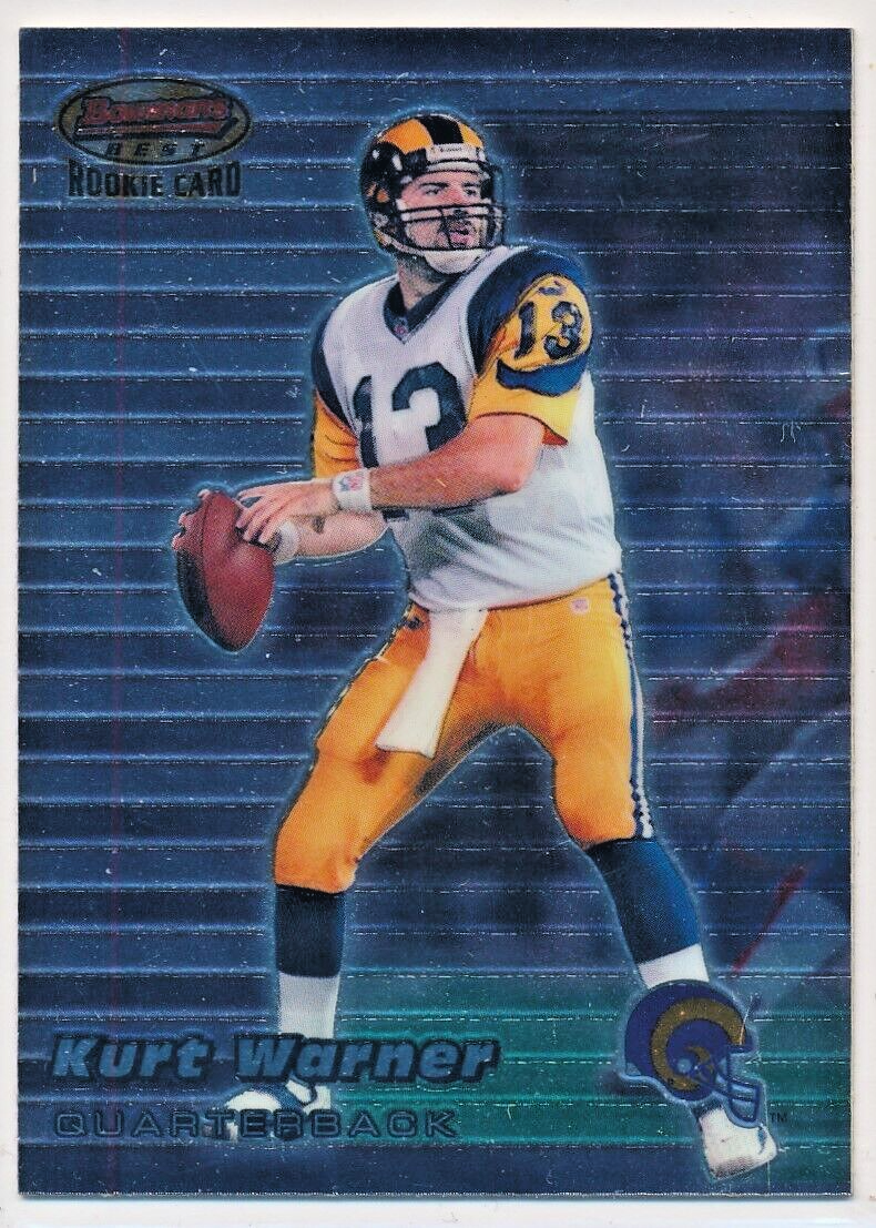 1999 Bowman's Best Football Kurt Warner #110 Rookie RC St. Louis Rams ...