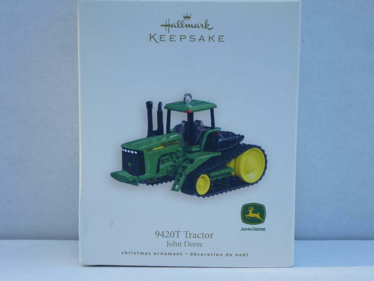 Hallmark John Deere 9420T Tractor Ornament 2007 NIB Mint Green Yellow ...
