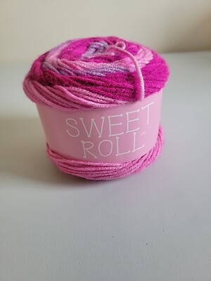 Premier Knitting Yarns Sweet Roll Knitting Yarn-Raspberry Swirl, 1047 ...