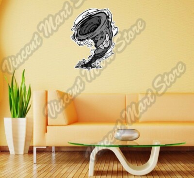 Cartoon Storm Tornado Hurricane Wind Wall Sticker Room Interior Decor ...