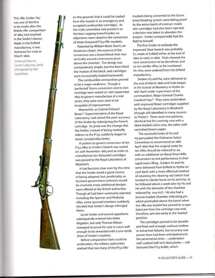 Snider British Arms Enfield History 19th Century Weapons Firearms Book ...