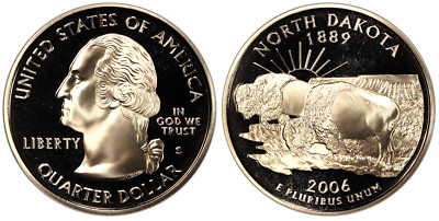 2006 S NORTH DAKOTA STATE QUARTER PROOF (VERY NICE COIN) | eBay