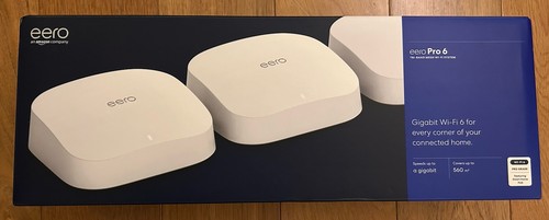 Amazon Eero Pro 6 Mesh Whole Home Wi-Fi System - White, Pack of 3 | eBay