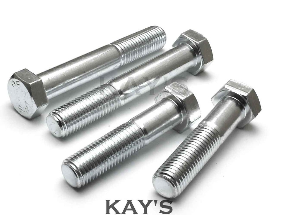M16 (16mm) PART THREADED HEXAGON HEAD BOLTS HIGH TENSILE 8.8 ZINC ...