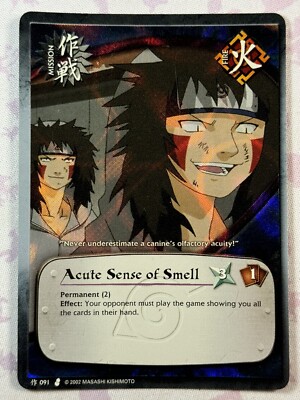 Naruto CCG Acute Sense of Smell 091 Wavy Foil 1st Edition LP | eBay