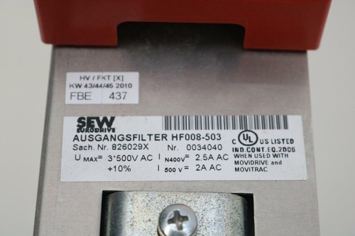 SEW Eurodrive HF008-503 Filter, Used | eBay