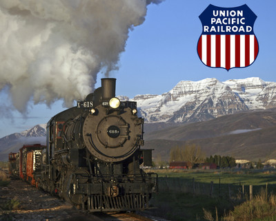 Union Pacific 2-8-0 618 Train Sturdy Metal Sign Logo Photo | eBay