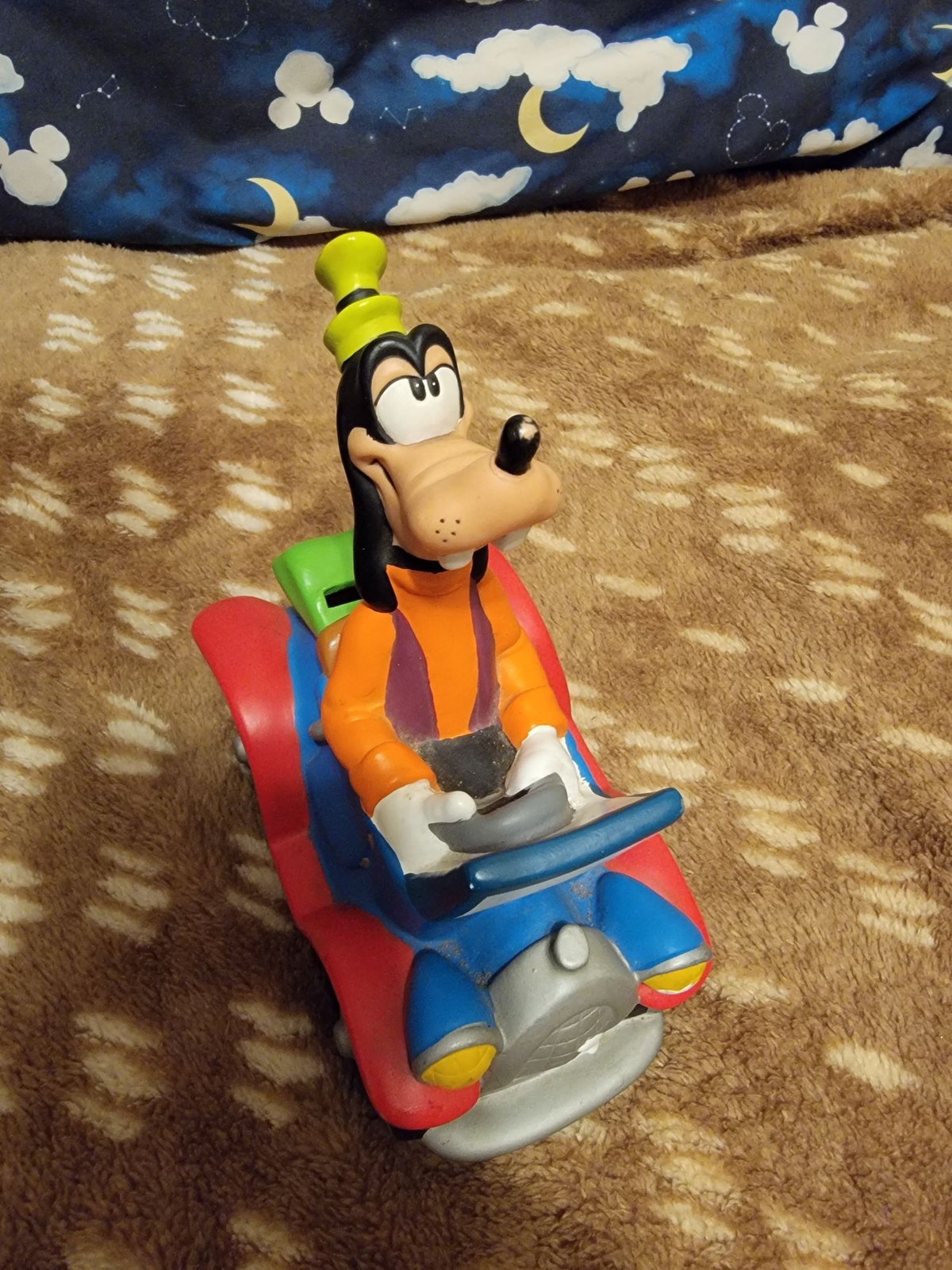 Disney Goofy Driving Blue Jalopy Car Coin Bank | eBay