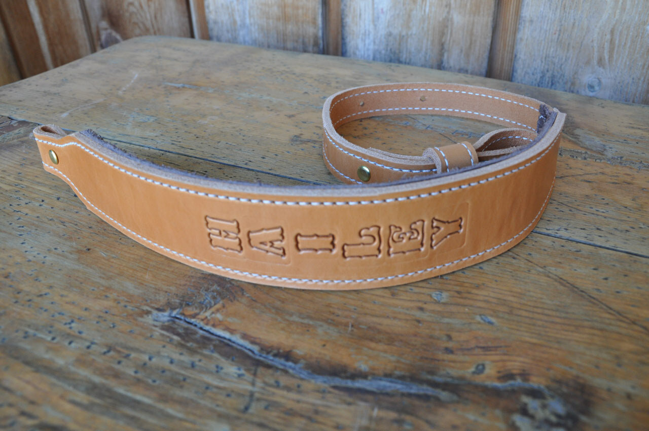 Personalized Custom Quality Leather Rifle Gun Sling Amish Made ...
