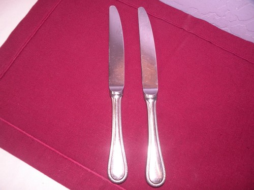 Set Of 2 Guy Degrenne Milady Modern Hollow Knife Stainless 9 3/4 GF3 | eBay