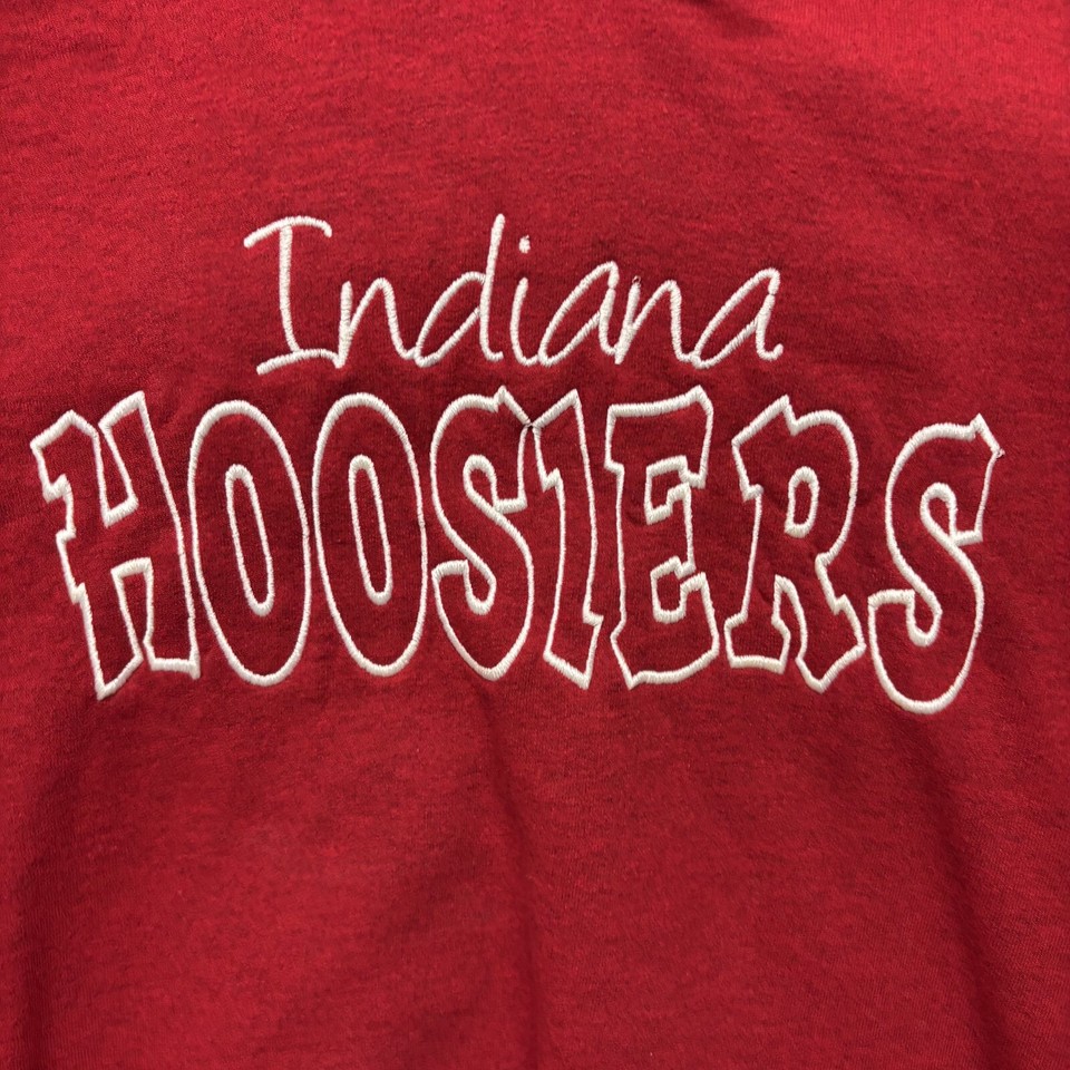 Indiana University Hoosiers Sweatshirt Mens XL Red Hoodie Graffiti ...