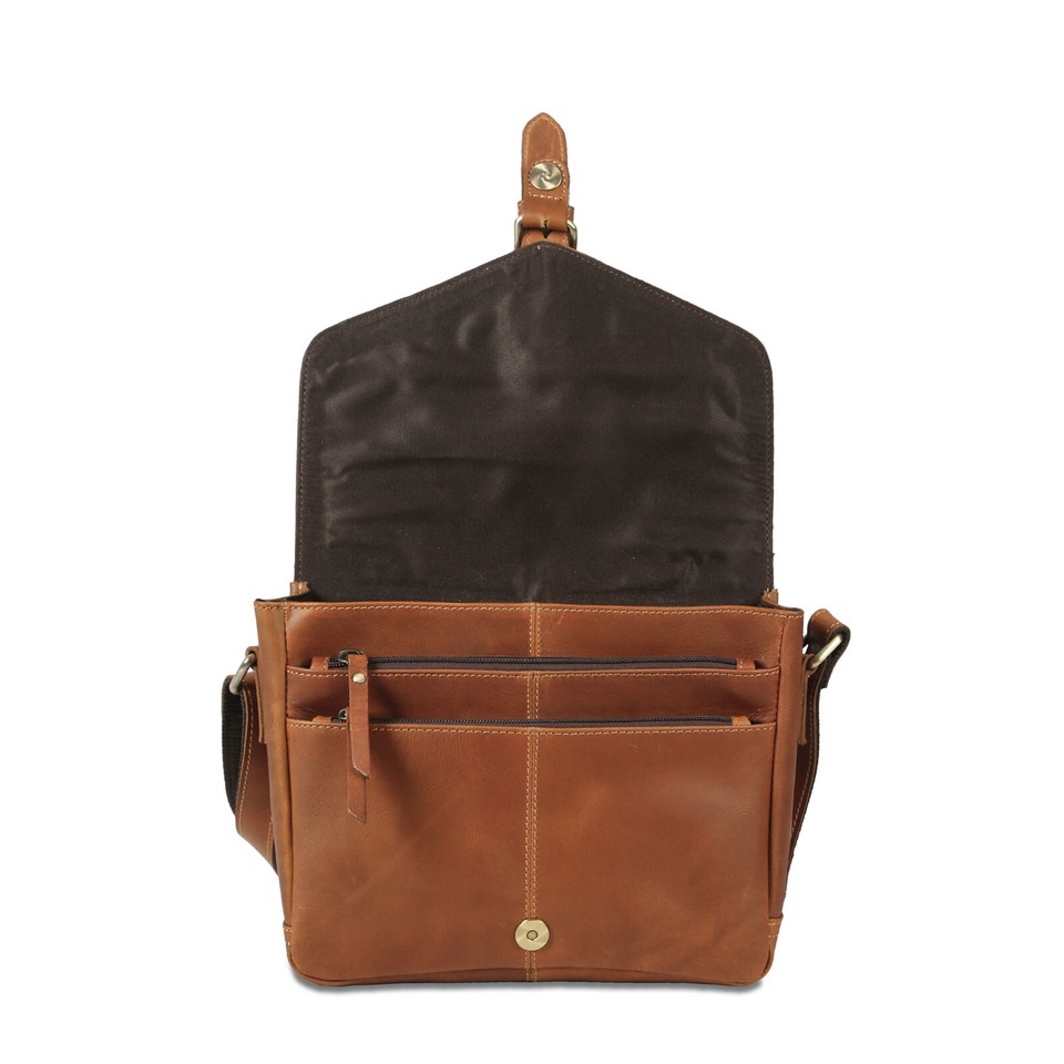 Leather Crossbody Bag for women 10 inch purse tote ladies bags satchel ...