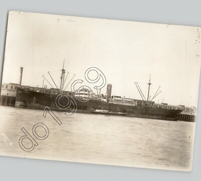 SS WILLSOLO WILLIAMS LINE Ship Port 1921 Press Photo Shipping Cargo ...