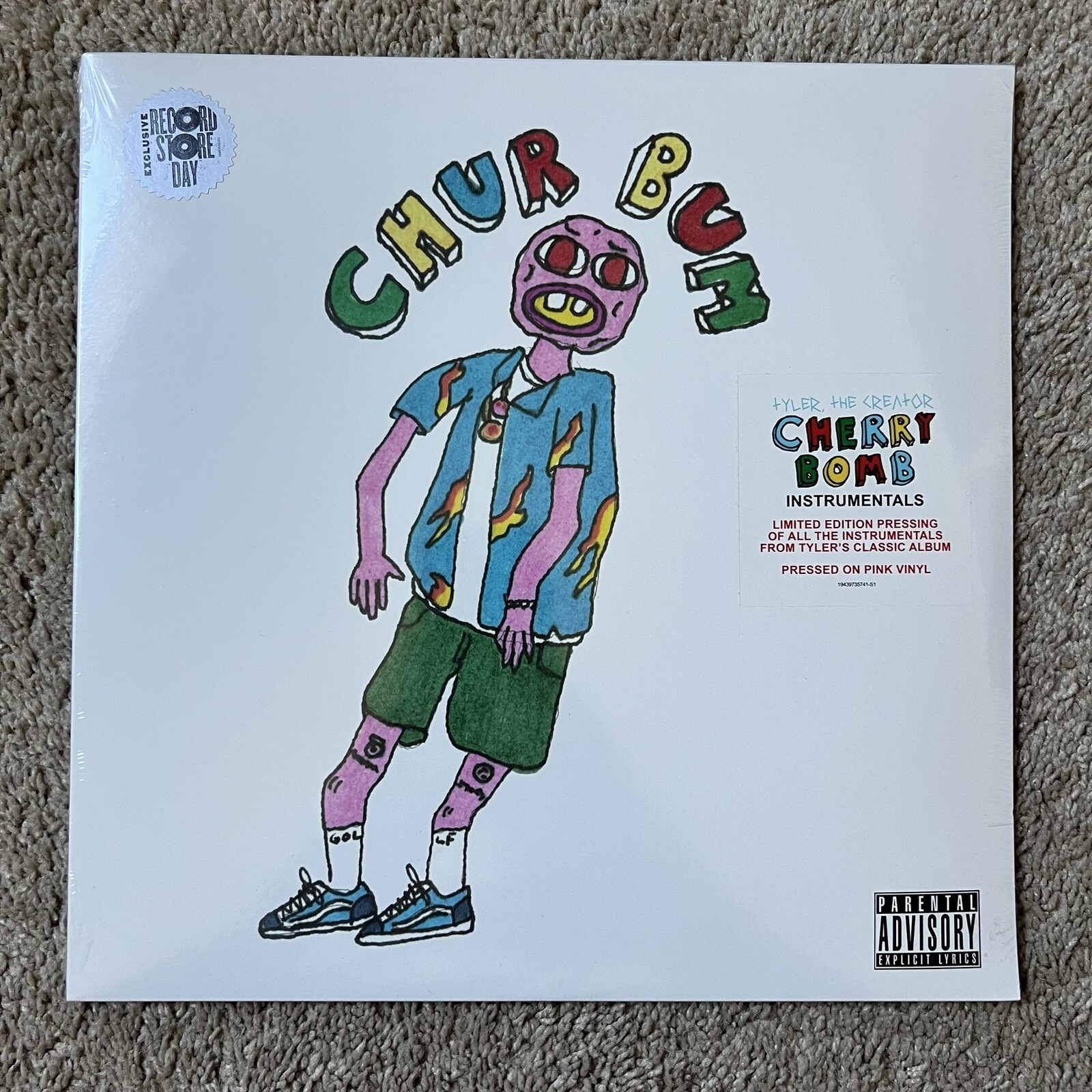 Tyler, The Creator Chur Bum Cherry Bomb Instrumentals RSD Pink Vinyl ...