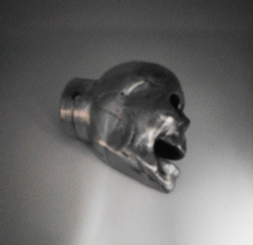 ALLOY SKULL EXHAUST PIPE TIP SILENCER END FIT FOR Car/Motorcycle 2 inch ...