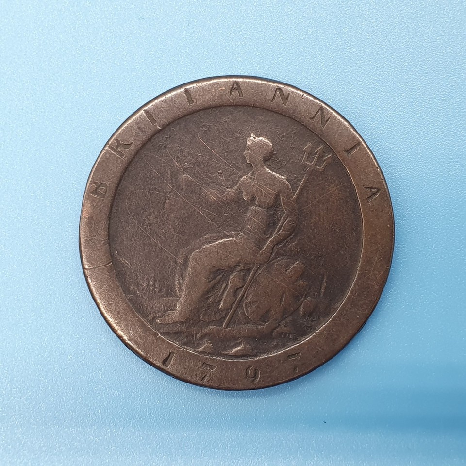 George III 1797 2nd Issue Milled Copper 'Cartwheel' Penny | eBay