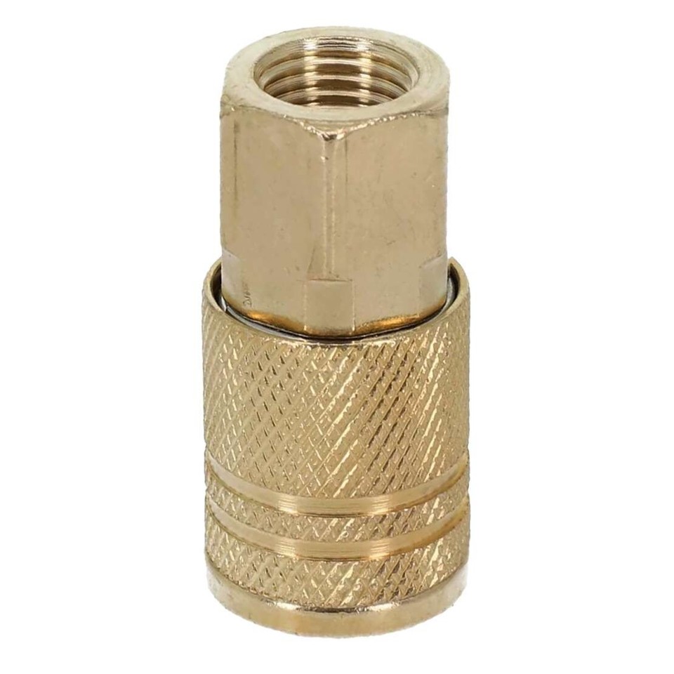 2Pcs 1/4" NPT Female Air Compressor Hose Fittings Quick Connectors ...