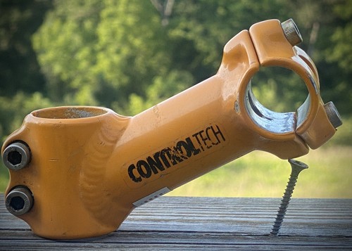 Control Tech Stem Vintage 90mm High Rise Or Deep Drop Team Orange | eBay
