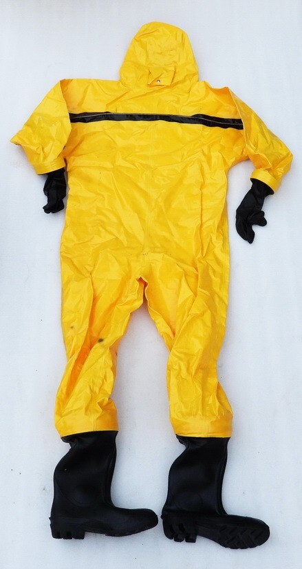 VGC TESIMAX GS3 POLYRAN-L SOLAS APPRVD CHEMICAL PROTECTIVE SAFETY SUIT ...