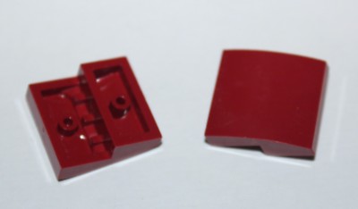 Lego Dark Red Slope Curved 2x2 No Studs ref 15068/sets 75134.75145 ...