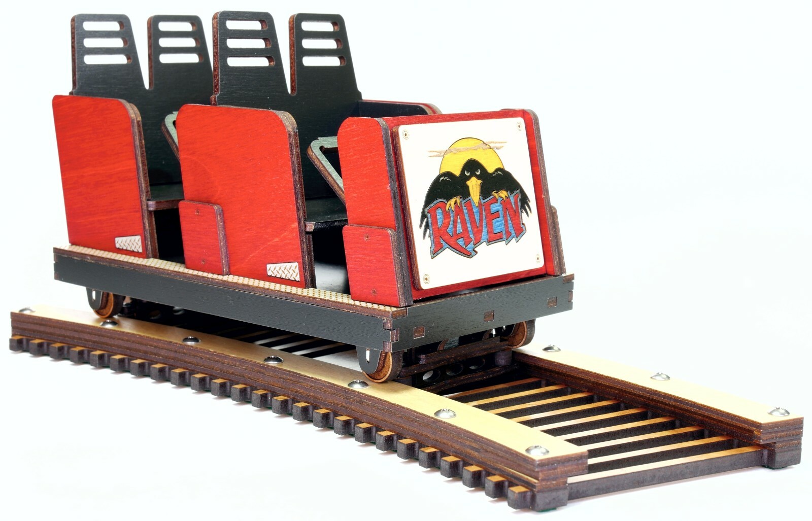 The Raven Roller Coaster Train & Track ~ Detailed Model ~ Laser ...