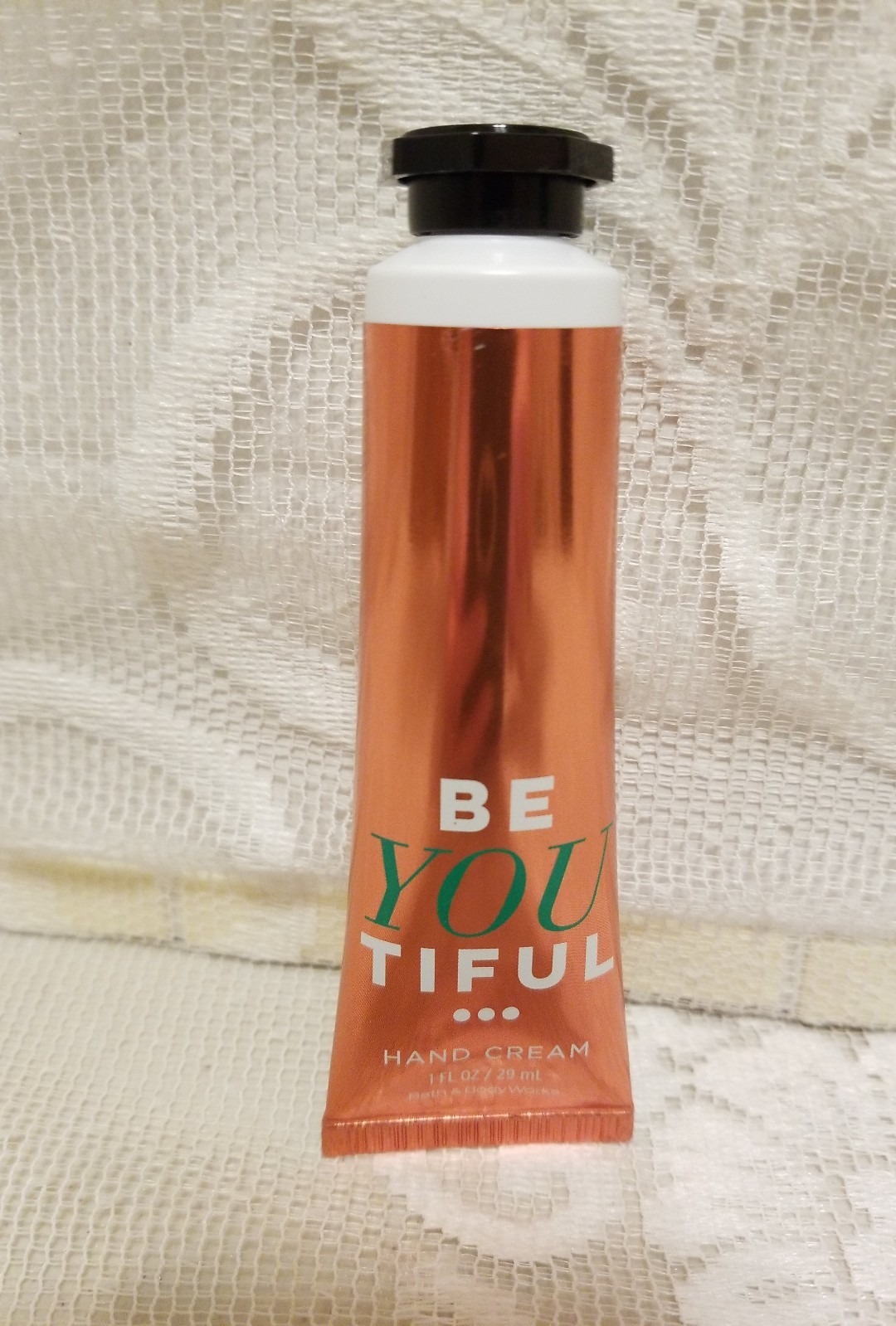 Bath & Body Works BE YOU TIFUL Sparkling Peach Hand Cream; 1 fl oz ...