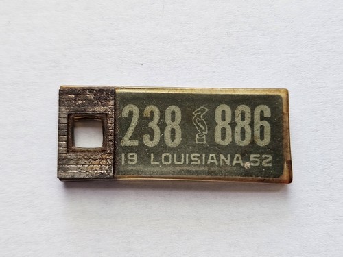 1952 Louisiana DAV Tag Keychain License Plate 238-886 | eBay