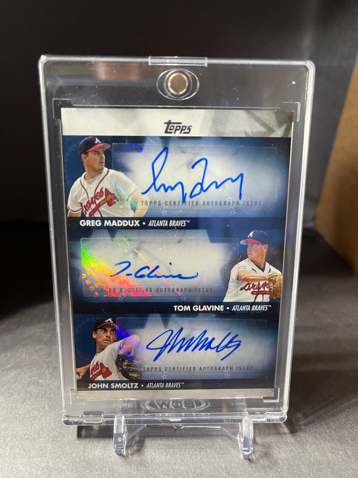 2024 Topps Series 2 Triple Auto Maddux/Glavine/Smoltz BSTA-MGS 3/5 ...