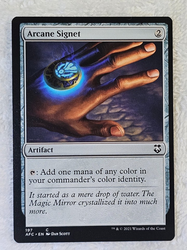 MTG Arcane Signet #197 Adventures in the Forgotten Realms Magic Card NM ...