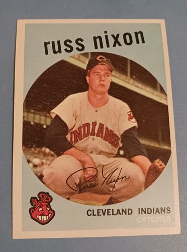 RUSS NIXON 1959 Topps Baseball Card #344 INDIANS | eBay